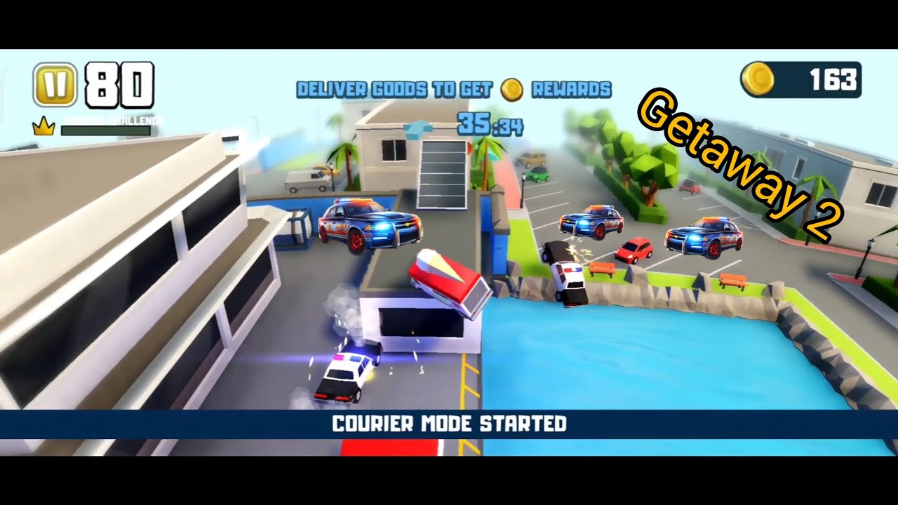 Getaway 2 /Escape from the police with crazy driving - YouTube