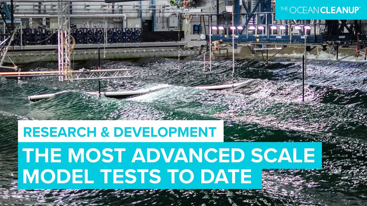 Most Advanced Scale Model Test to Date of Ocean Cleanup System ...