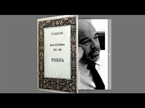 "Jaime Gil de Biedma" Poesía Clásica - YouTube