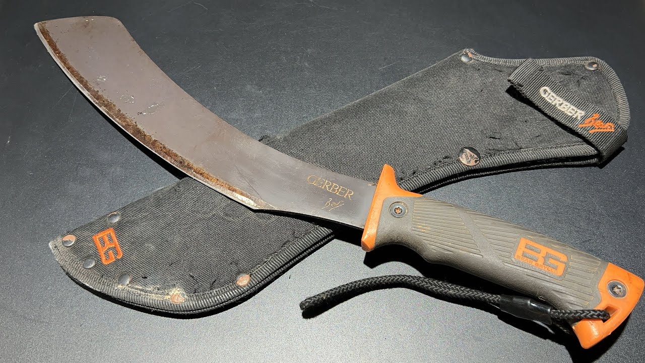 GERBER BEAR GRYLLS PARANG MACHETE / ยืม มีดพารางเหมาะกับงานสับถาง - YouTube