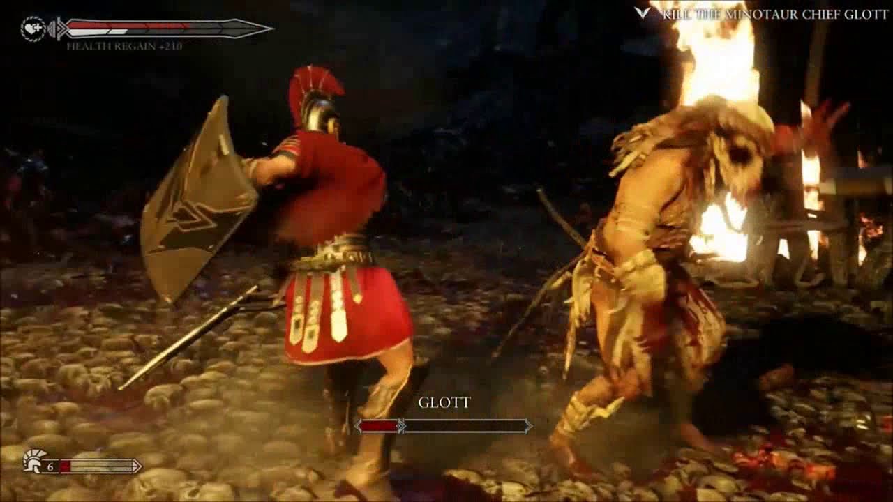 | Ryse: Son Of Rome | How to: defeat The Minotaur Chief Glott | - YouTube