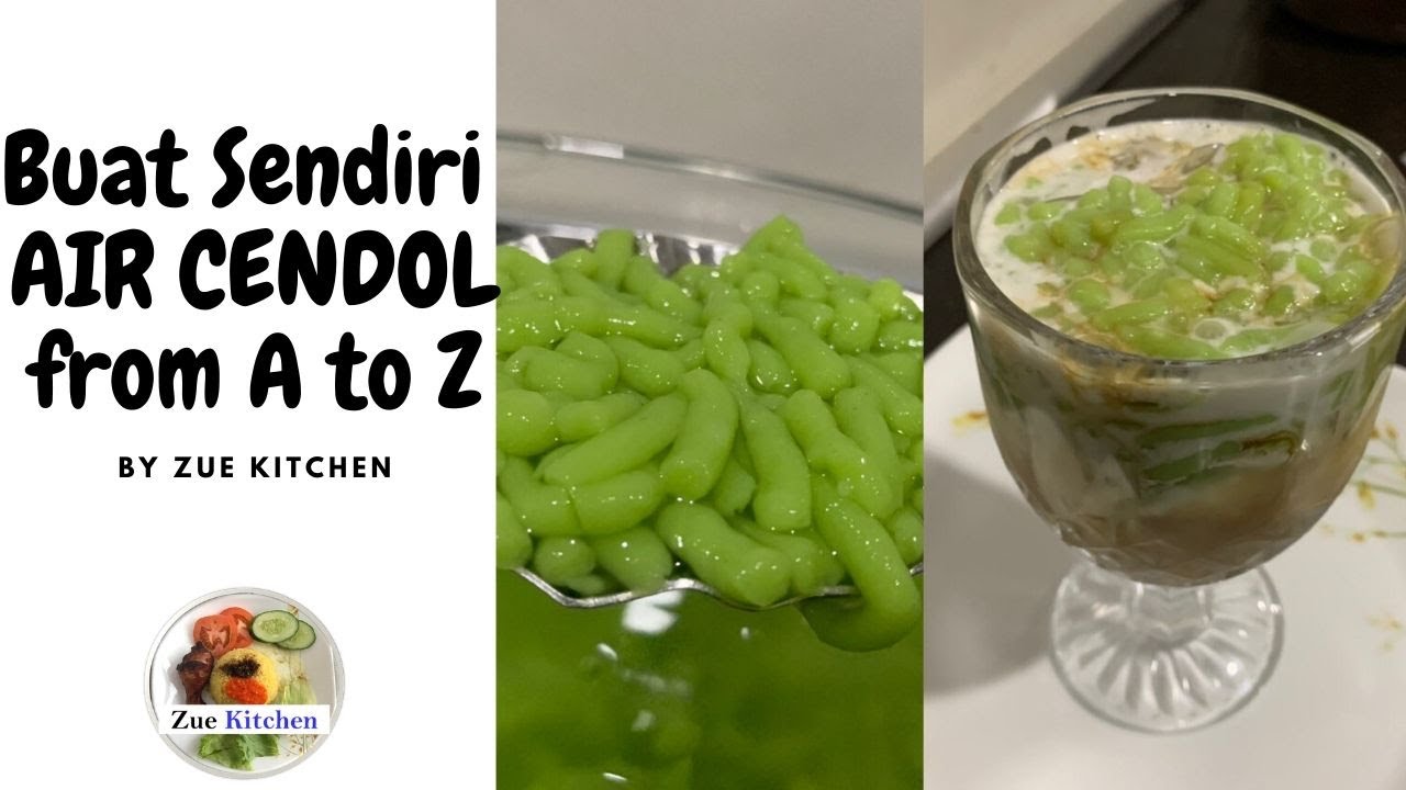 Malaysian food #18 -Buat CENDOL & MINUMAN CENDOL Sendiri from A to Z ...