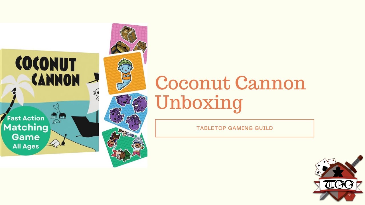 Coconut Cannon Board Game Unboxing - YouTube