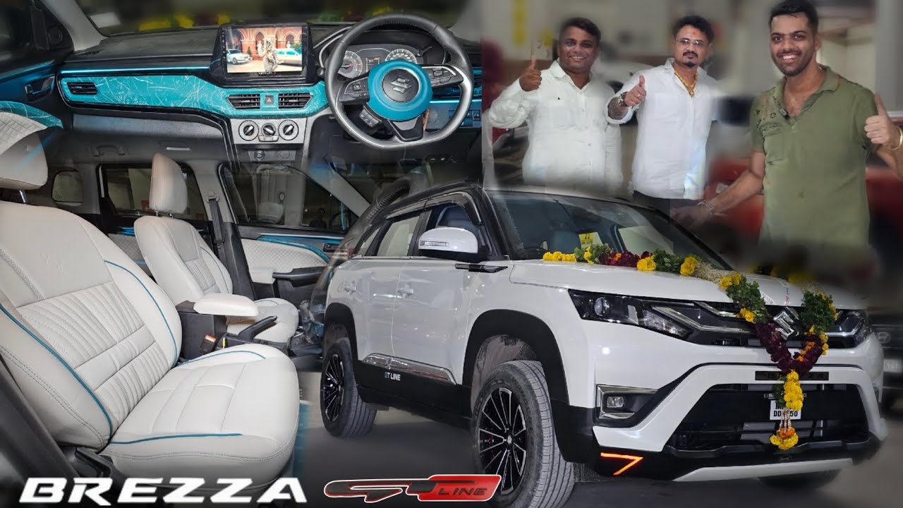 BREZZA GT LINE WITH ICEGREY & PERSIAN GREEN LUXURIOUS INTERIOR ...