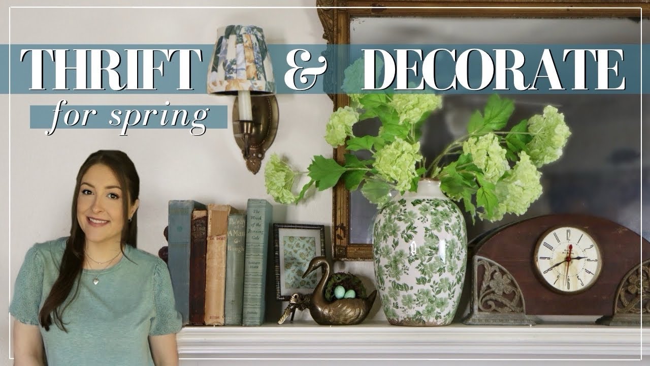 GOODWILL THRIFT WITH ME & SPRING DECORATING! | Spring Decorating Ideas ...