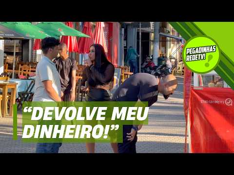 A GATA APRONTOU E SOBROU PRA ELE… | Pegadinhas RedeTV!
