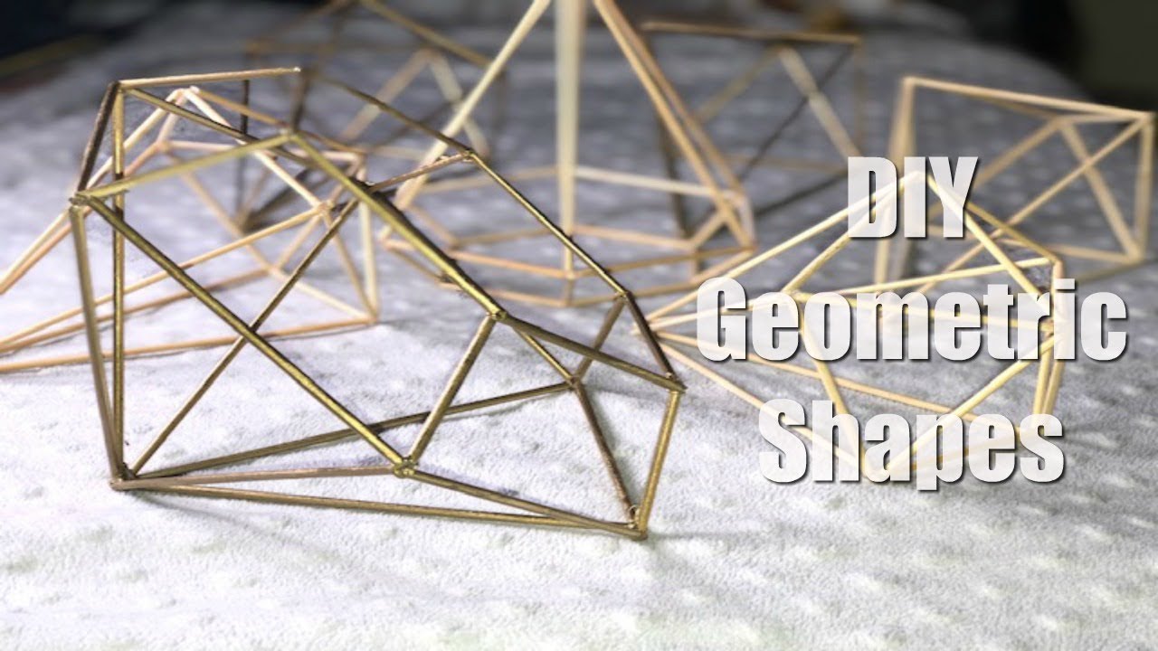 DIY Geometric Shapes | A Sprinkle Of Mayra - YouTube