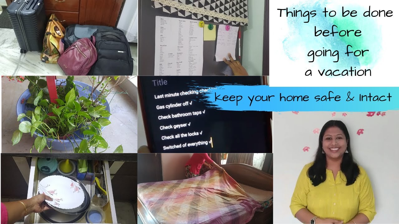 12 Things to be done at home before leaving for a vacation-Vacation ...