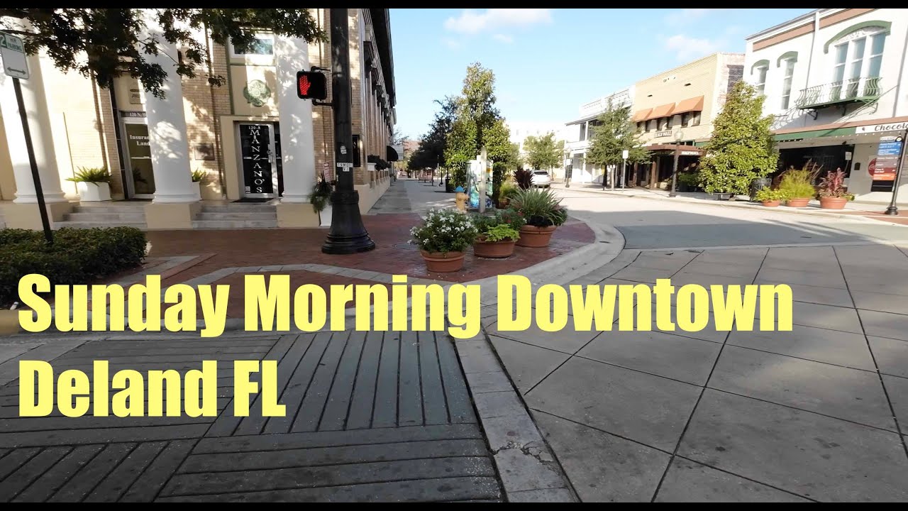 Walking Downtown Deland Florida - YouTube