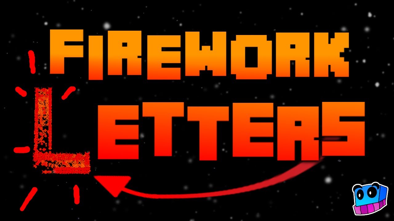 How To Make Firework Letters and Numbers in Minecraft (Tutorial) - YouTube
