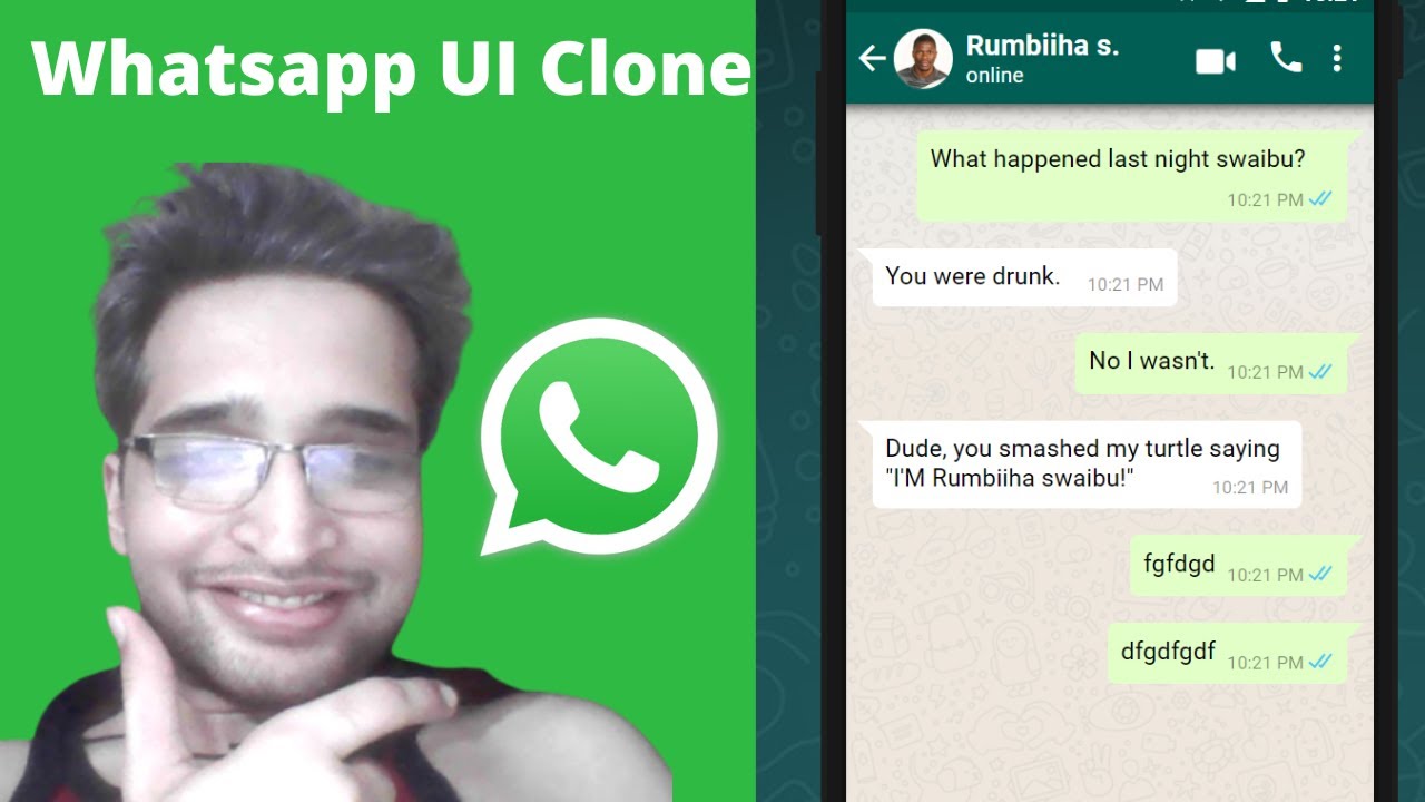 Build A Whatsapp Chat Screen Ui Clone In Browser Using Html5 Css3 And Javascript Youtube