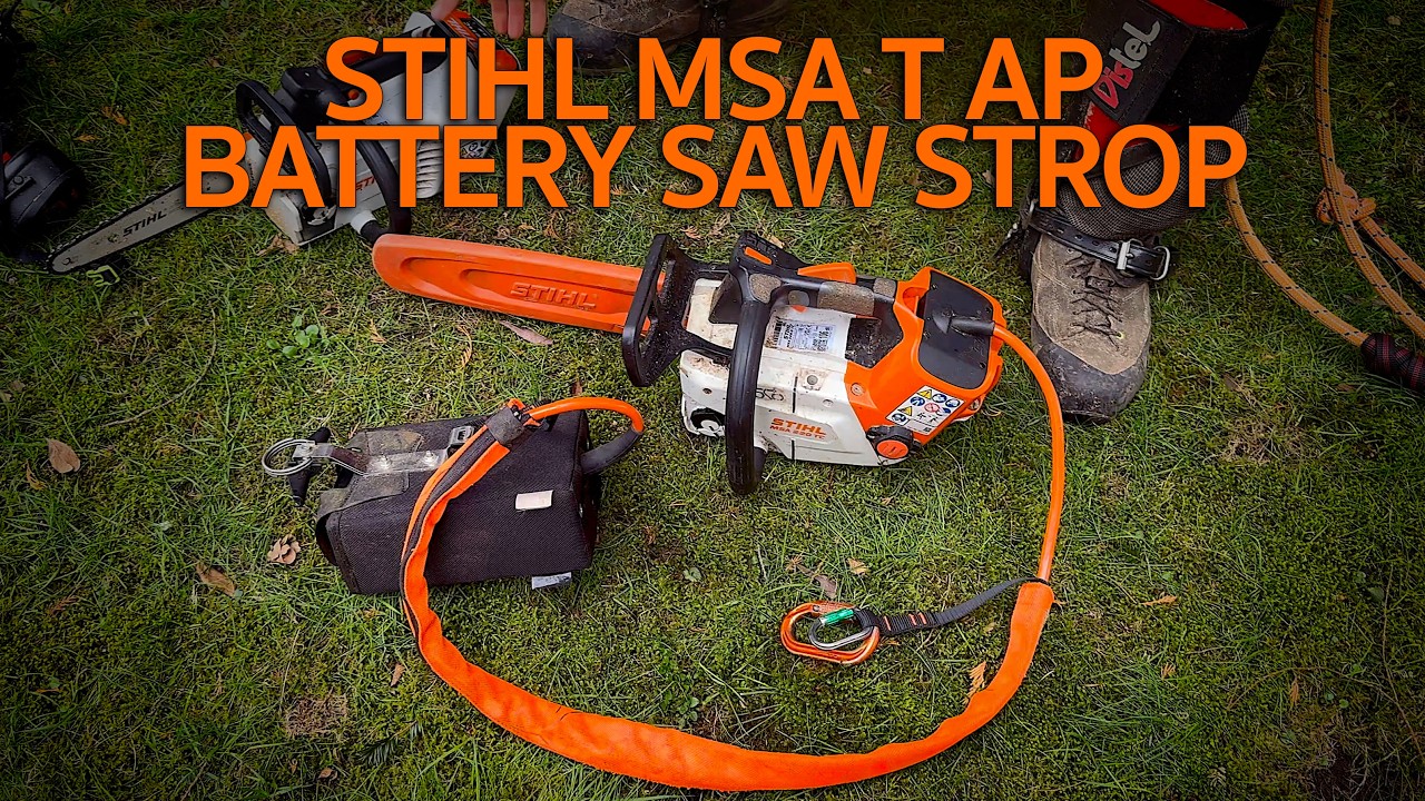 New Stihl MSA T AP Battery Chainsaw Strop Review - YouTube