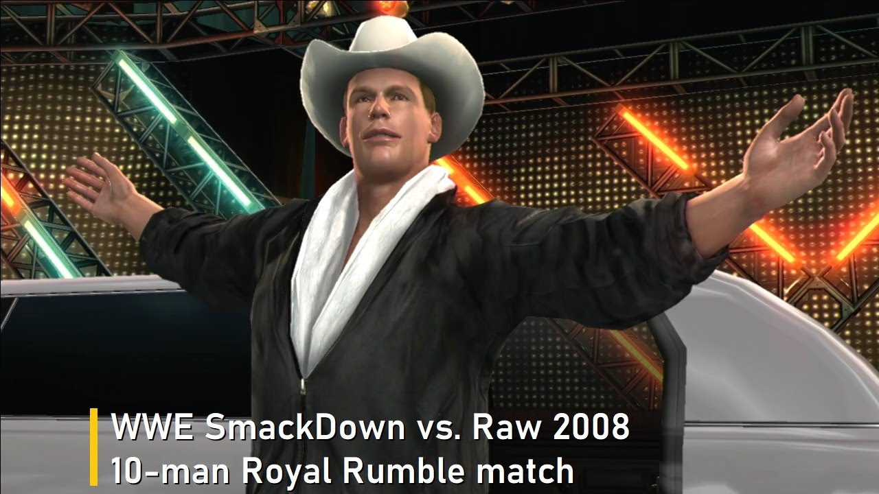 WWE SmackDown vs. Raw 2008 | 10-man Royal Rumble match - YouTube