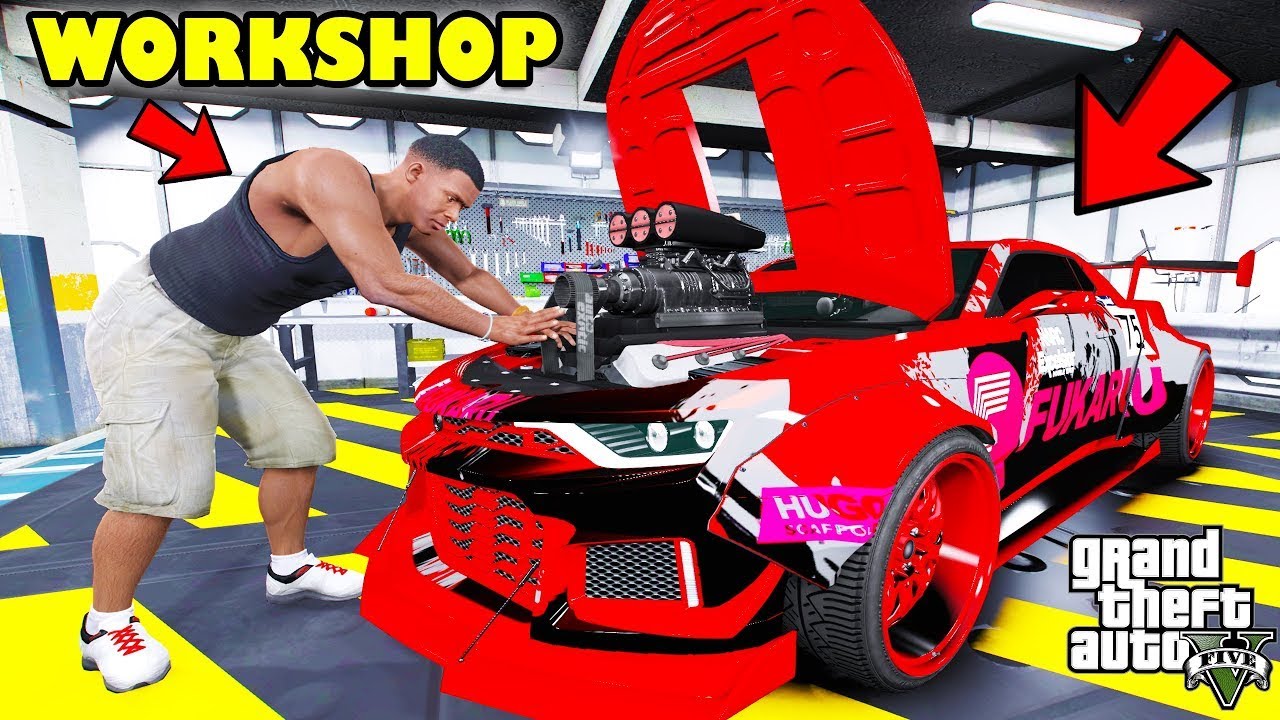 Franklin Upgrade Fastest Supercar in His New Workshop GTA 5 | SHINCHAN ...
