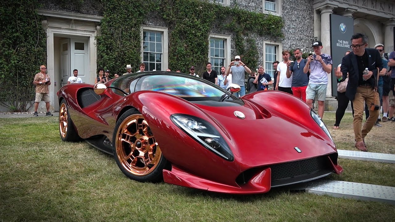 De Tomaso P72 debuts at Goodwood Festival of Speed 2019 - YouTube