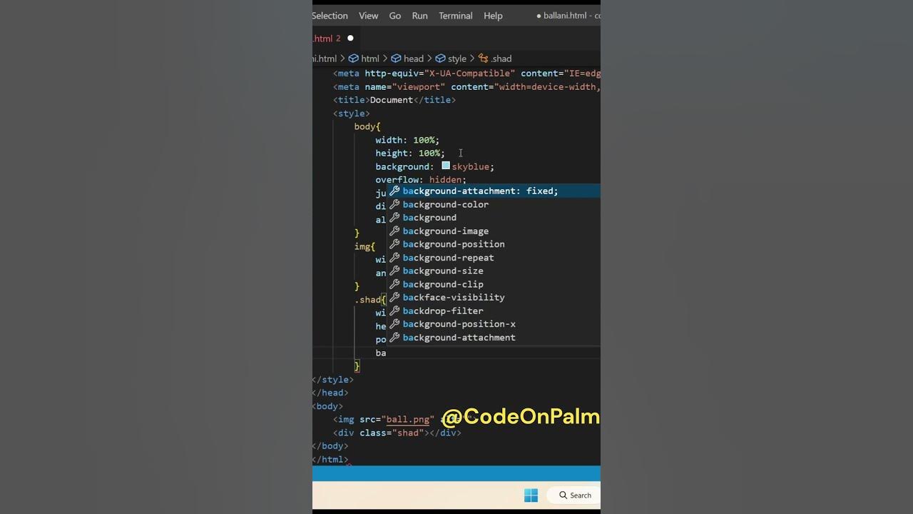 Jumping Ball Using Css Programmers 100daysofcode Programming Engineering Code Html Coder 