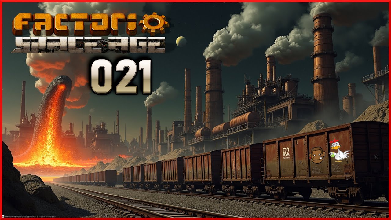 Die 2. Plattform wächst und die Entladung macht mir Sorgen in Factorio Space Age Folge 021 - YouTube