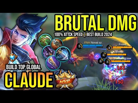 CLAUDE BEST BUILD 2024 | TOP GLOBAL CLAUDE GAMEPLAY | MOBILE LEGENDS ...