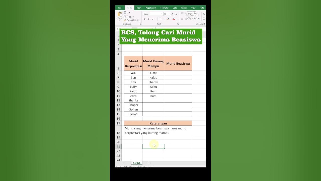 Mencari Data Yang Sama Dalam Dua Kolom | Excel 2019 | #shorts - YouTube