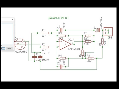 Balance input schematics - YouTube