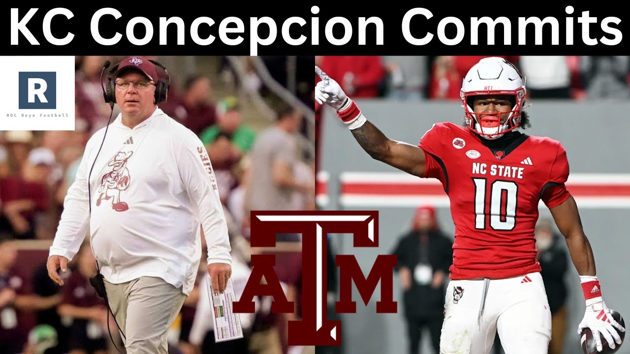 KC Concepcion Commits To Texas A&M | Texas A&M Football Transfer Portal ...