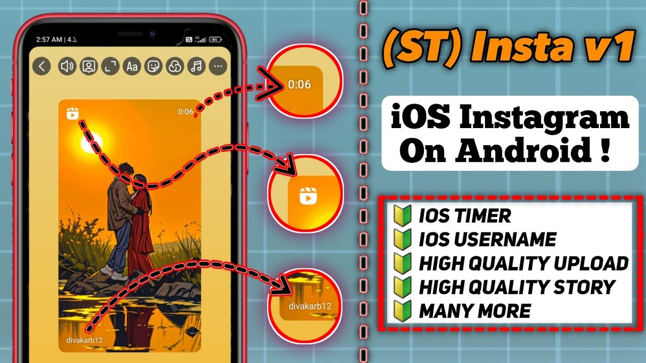 New iOS Instagram On Android | ST Insta v1 | iOS Timer + iOS Username ...