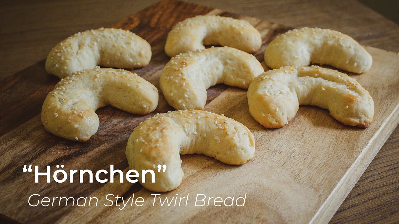 Jessy's German Recipes #1: "Hörnchen" (German Style Twirl Bread) - YouTube