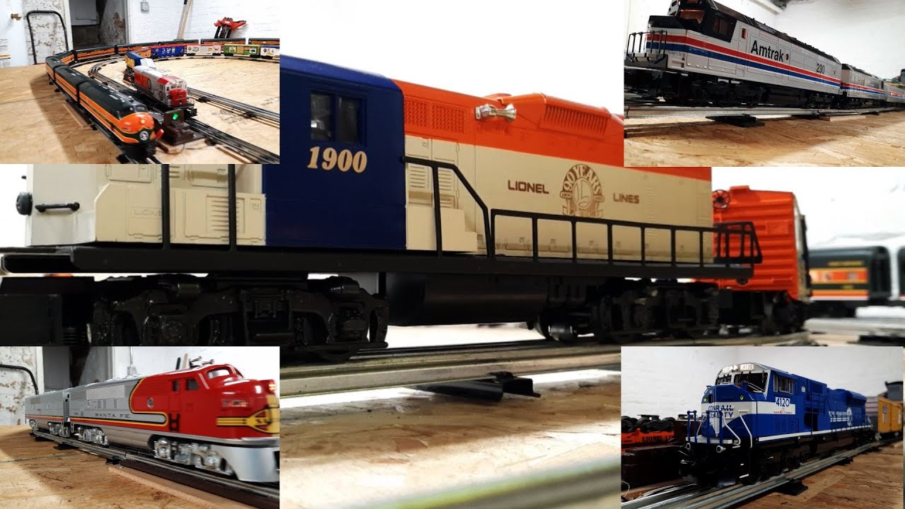 My Lionel Train Sets and 1 Williams Set Running Showcase - YouTube