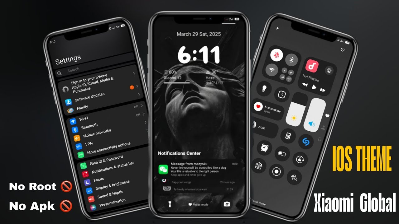 IOS STYLE THEME NO ROOT🚫 NO APK 🚫 FULL IOS SETUP - YouTube