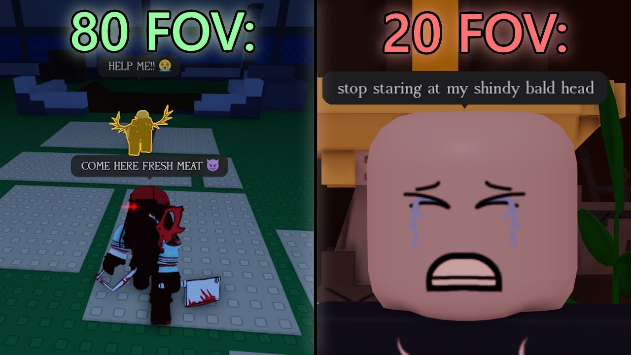 Playing Forsaken On 80 FOV Vs 20 FOV (Roblox Forsaken) - YouTube