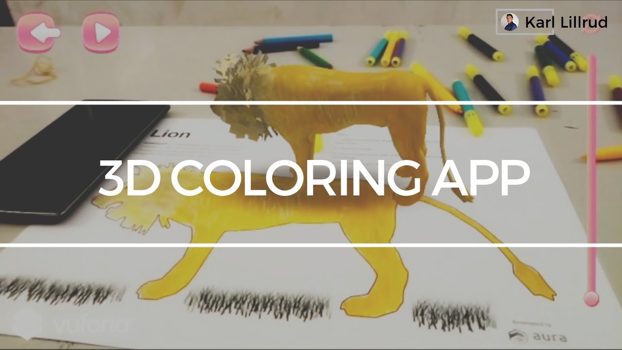 3D Coloring App - Karl Lillrud Inspiration - YouTube