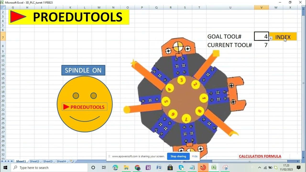 Belajar Cnc Cnc Turret Simulation On Ms Excel Part2 Short Path Calculation Youtube