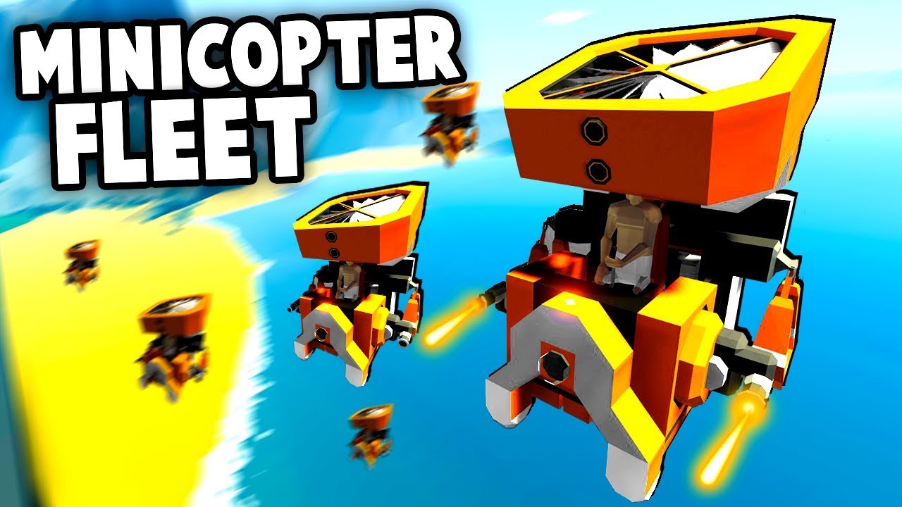 FLEET of Mini HELICOPTERS vs Pelican DropShip (Stormworks Multiplayer ...