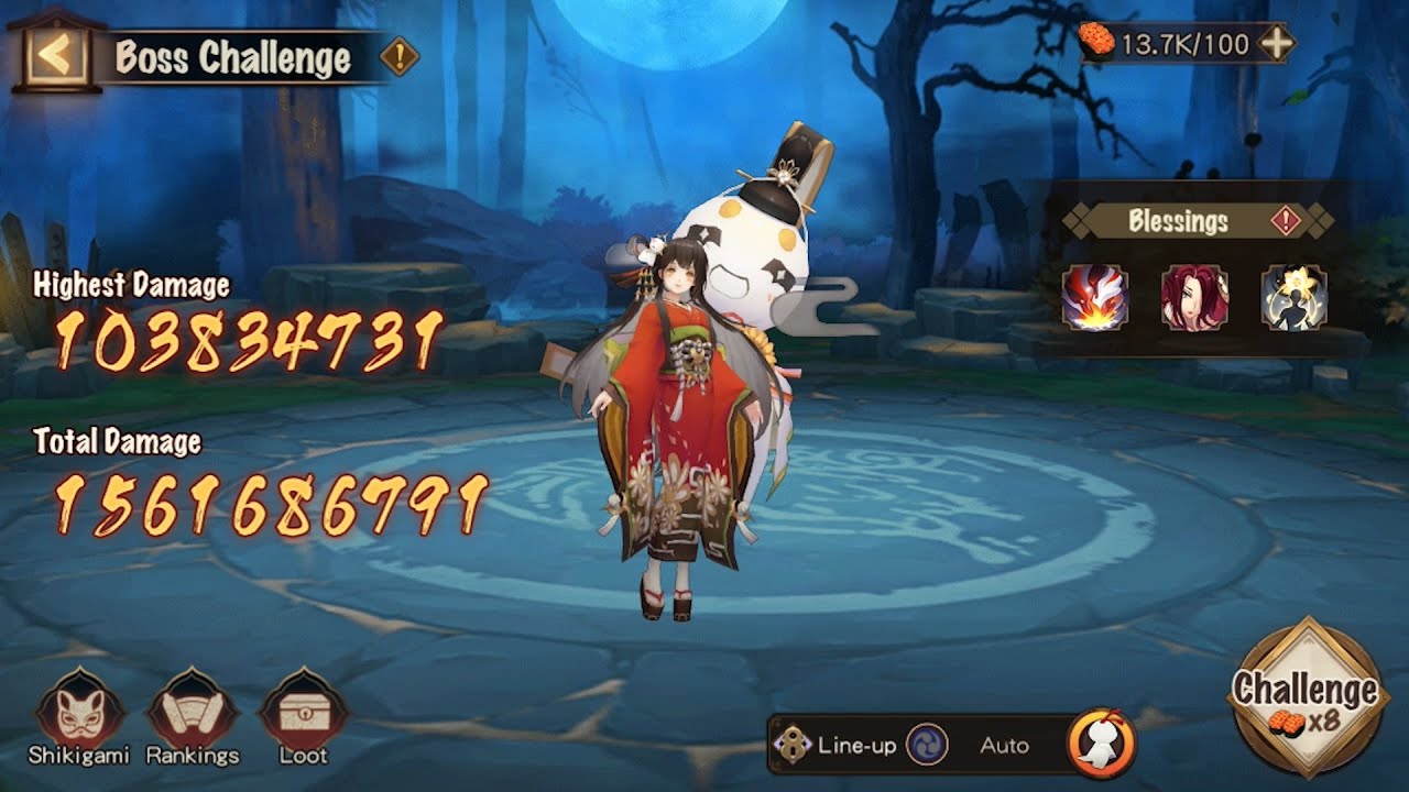 【Global Onmyoji】Autumnal Clash | Boss Challenge | Hiyoribo - YouTube