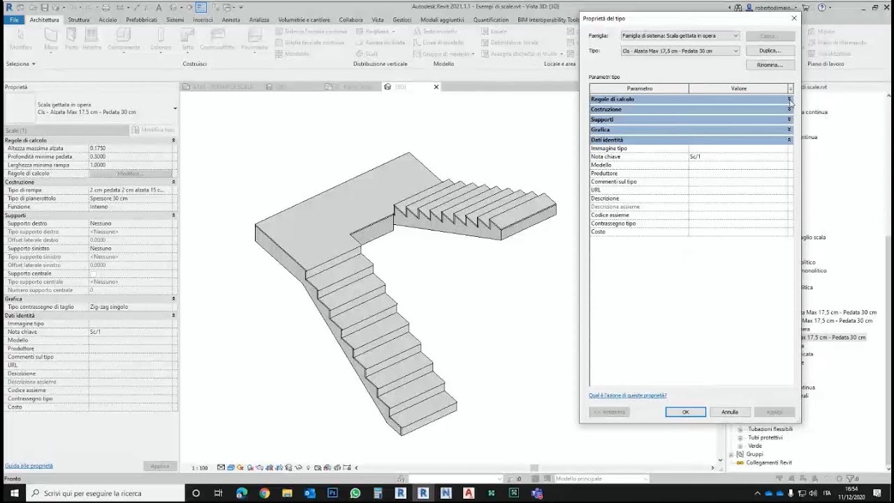 Revit: come disegnare correttamente le scale. - YouTube