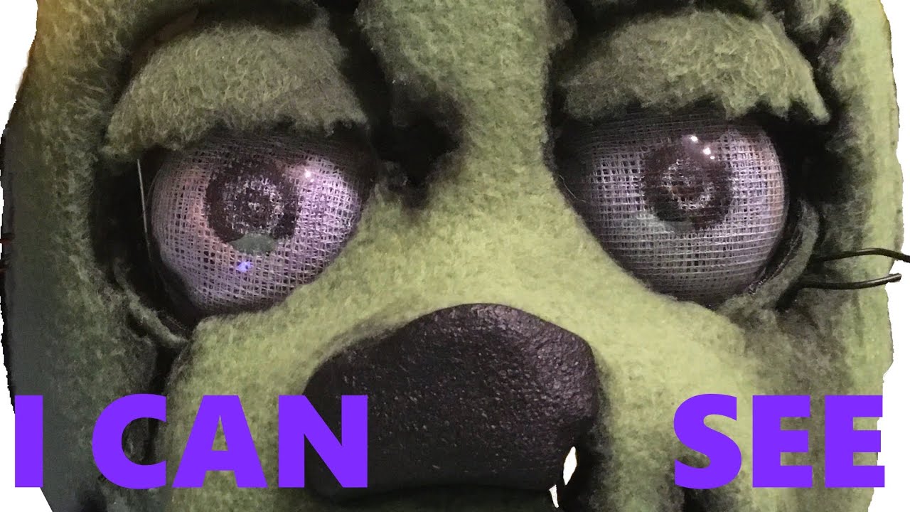 I now have EYES, and better software - Springtrap Head 3D printed 3 ...