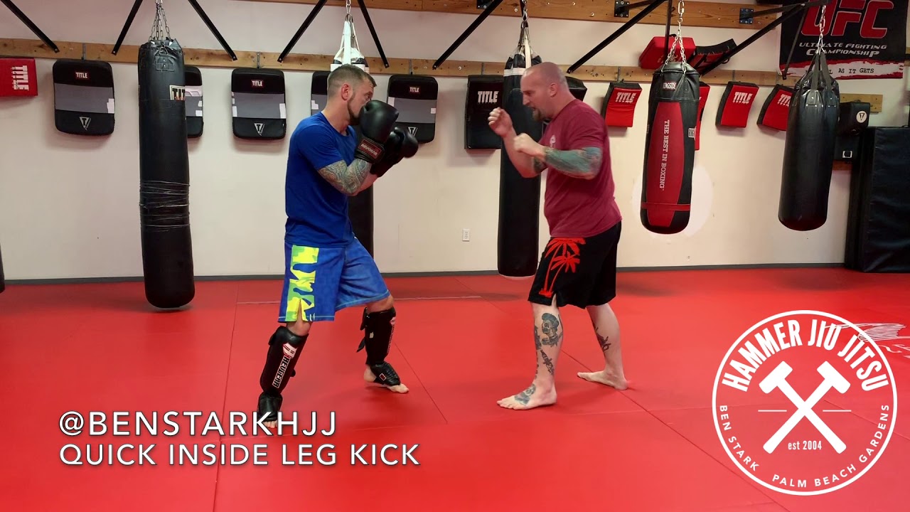 Quick Inside Leg Kick - Hammer Striking - YouTube