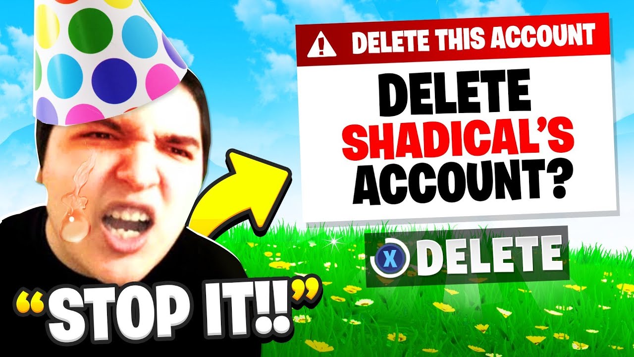 I Ruined Shadical's Birthday In Fortnite.. - YouTube