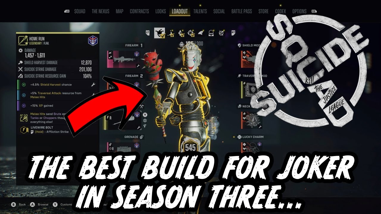 The Best Build for Joker in Season Three - Suicide Squad Kill the ...