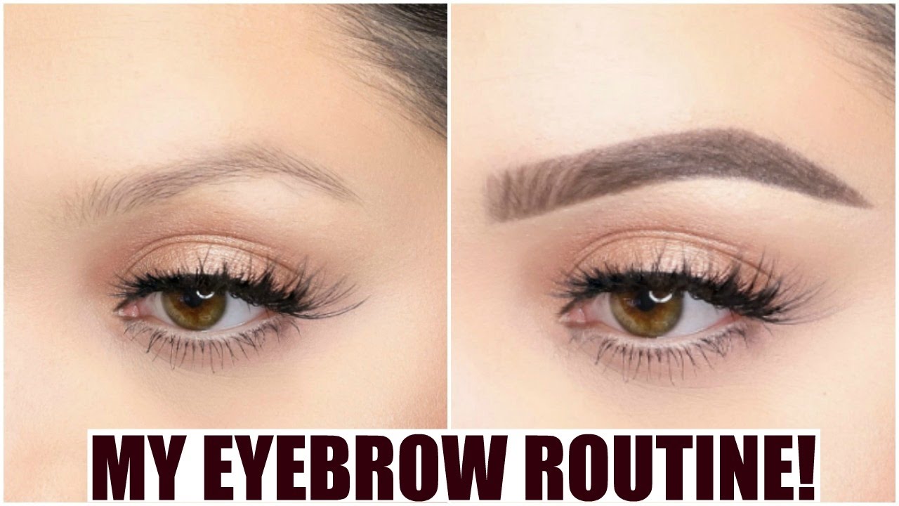 MY UPDATED BROW ROUTINE - YouTube