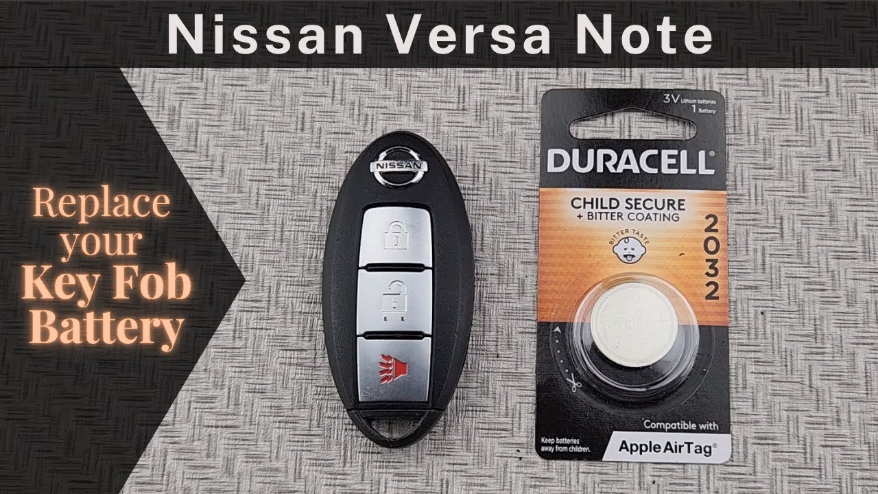 How to DIY Replace Change a 2014-2019 Nissan Versa Note Key Remote Fob ...