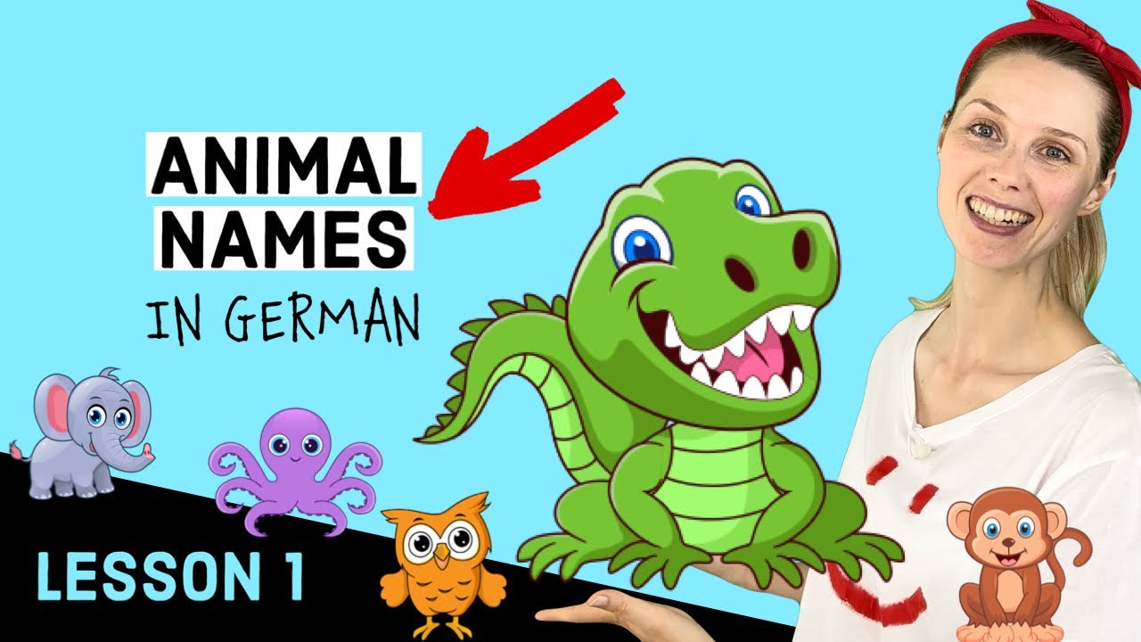 🐒 Kids' German Lesson: Learn Animal Names - YouTube