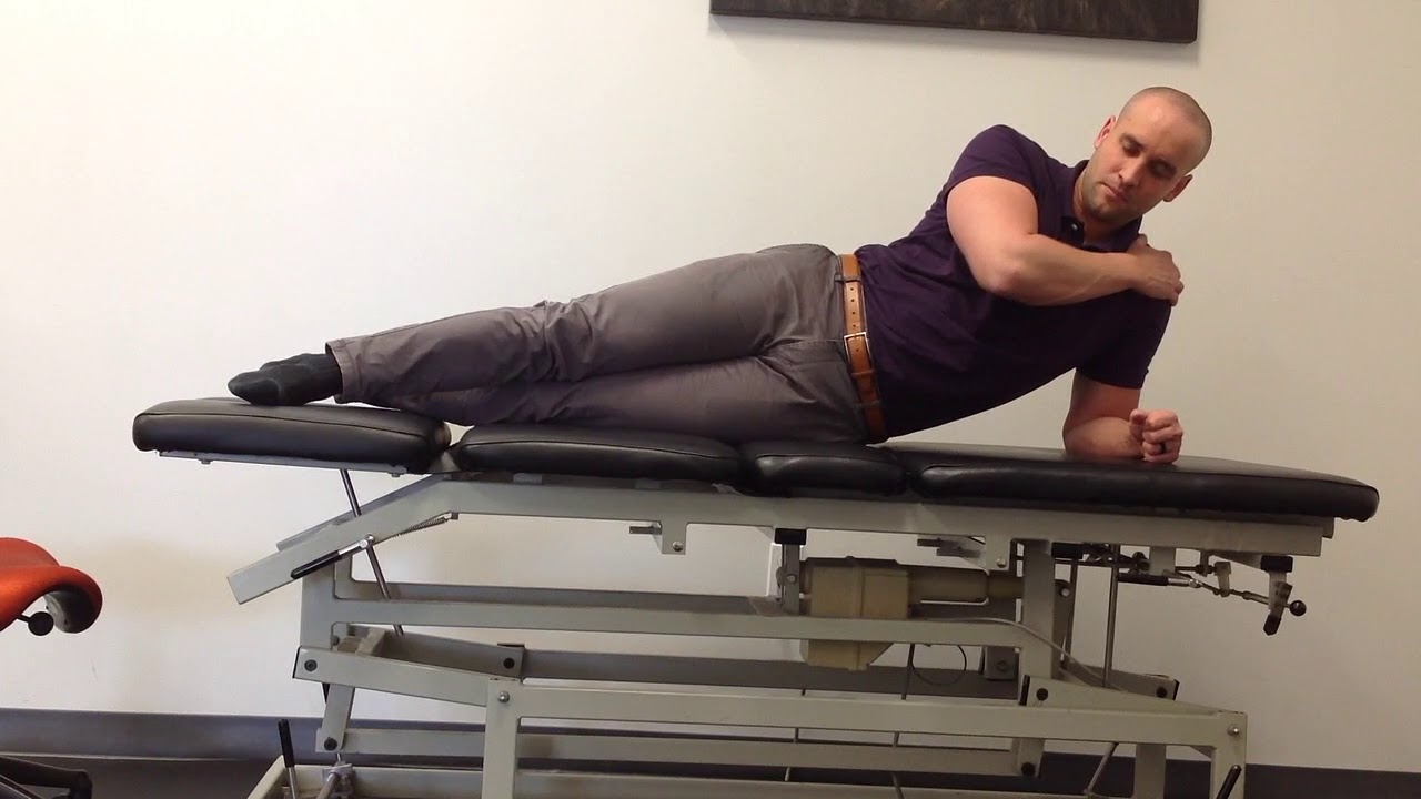 Frontal plane endurance test - side bridge - YouTube