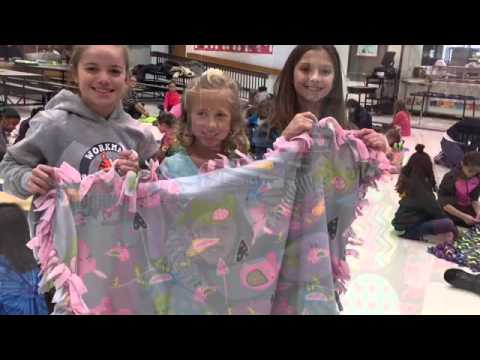 Workman Elementary Blanket Project - YouTube