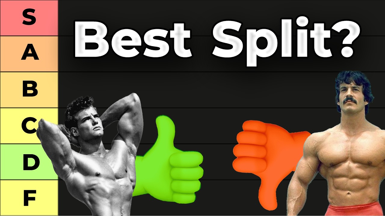 Ranking Every Workout Split (TIER LIST) - YouTube
