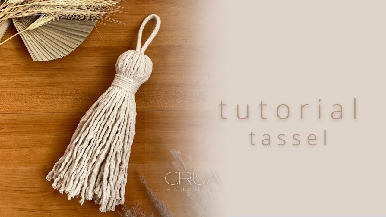 Tutorial Tassel Embutido Macramê - YouTube