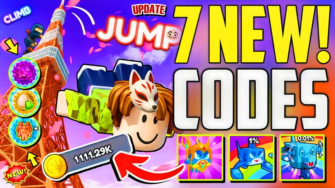⚠️JULY⚡CODES!⚠️CLIMB AND JUMP TOWER ROBLOX CODES 2025- CLIMB AND JUMP CODES - YouTube