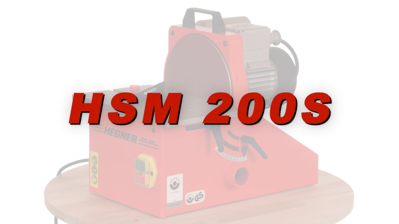 Hegner Scheibenschleifmaschine HSM 200S - YouTube