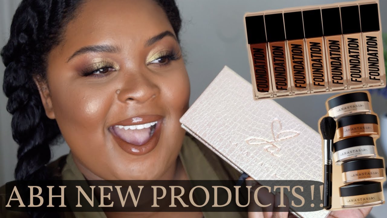 PLAYING WITH NEW ABH PRODUCTS || JACKIE X ABH PALETTE || FOUNDATIONS ...
