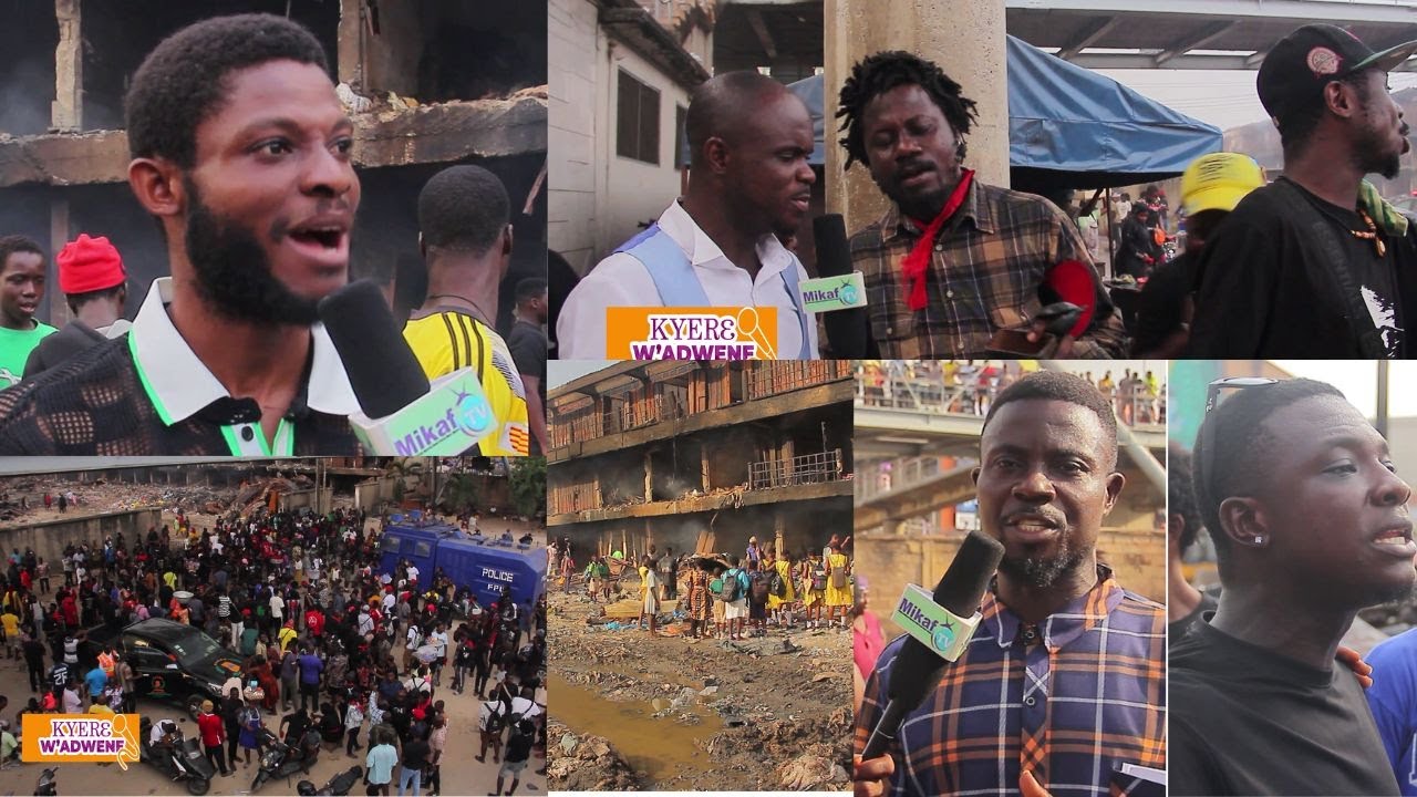 CURRENT SITUATION AT ADUM AFTER THE FIRE OUTBREAK AT BLUE LIGHT - YouTube